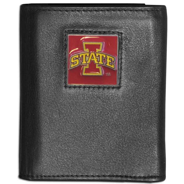 商品名:  NCAA Siskiyou Sports Mens Iowa State Cyclones Deluxe Leather Tri-fold Wallet Packaged in Gift Box One Size Blackブラ...