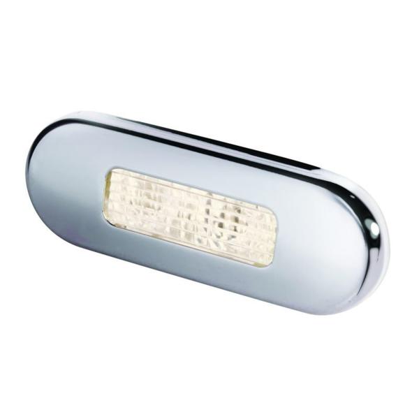 商品名: Hella 959680411 '9680シリーズ' マルチボルト ウォームホワイト 10-33V DC LED ステップライト 光沢ステンレススチールリム Hella 959680411 '9680 Series' Multiv...