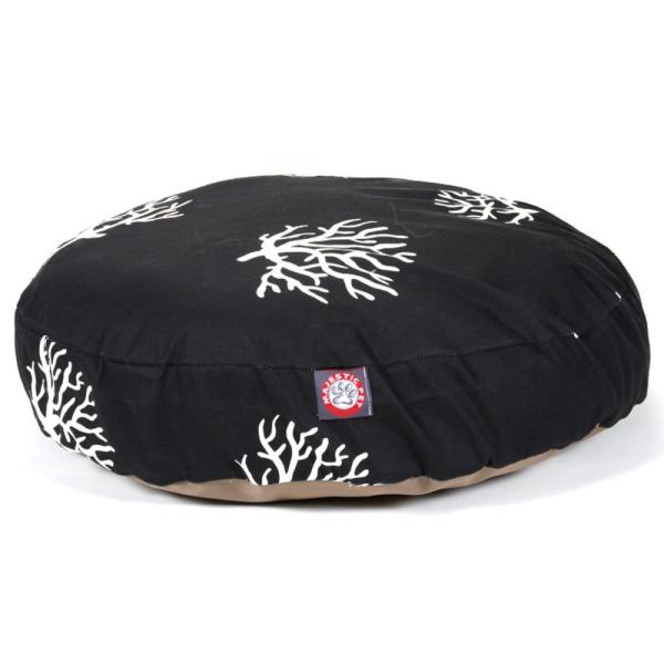 商品名: Black Coral Small Round Indoor Outdoor Pet Dog Bed With Removable Washable Cover By Majestic Pet Products 141［並行輸入］...