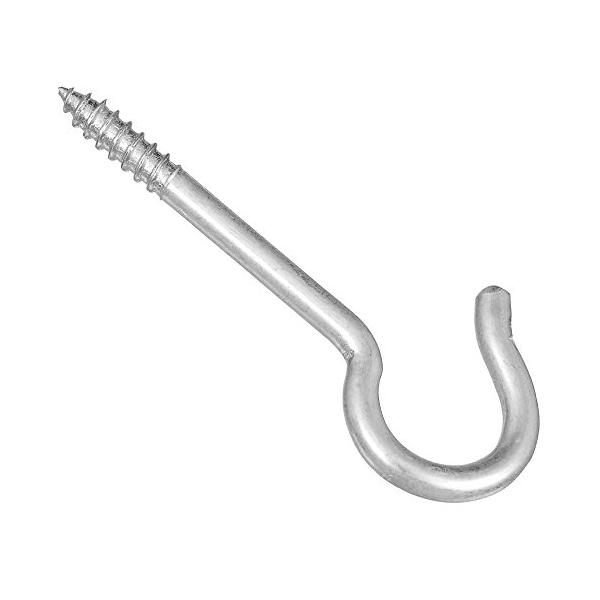 商品名: #8 天井フック 10個パック 3個パック CEILING HOOK ZNC 2-9/16|National Hardware Zinc-Plated Steel 2-9/16 in. L Ceiling Hook 25 lb. ...
