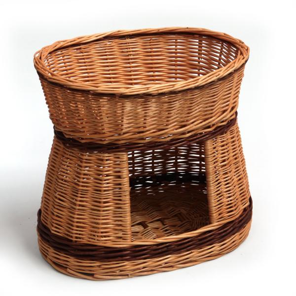 商品名:  Prestige Wicker Oval Two Tier Pet Bed Basket Houseブランド: Prestige Wicker商品サイズ: 240.0"L x 36.0"W x 18.0"Th高さ: 46cm横幅...
