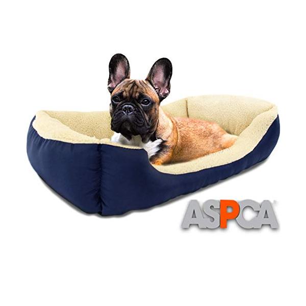 商品名: ASPCA Microtech Striped Dog Bed Cuddler, 28 by 20 by 8-Inch, Blue by ASPCA ASPCA Microtech Dog Bed, for Small to Me...