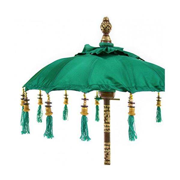商品名:  Koyal Wholesale Balinese Umbrella Stand 34-Inch Tall Emerald Green Moroccan Bali Style Home Decor, Tabletop Bali U...