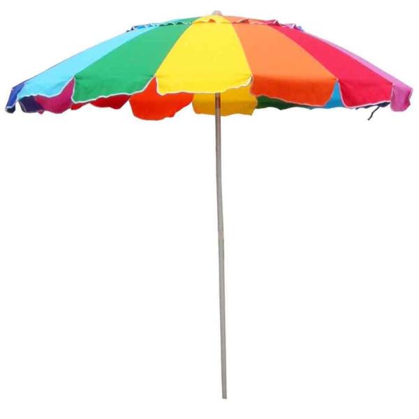商品名: Beach Umbrella Rainbow Color with Carry Bag - 8 Foot Impact Canopy 8FT-Rum-B Beach Umbrella Rainbow Carry Bag-8 Foo...