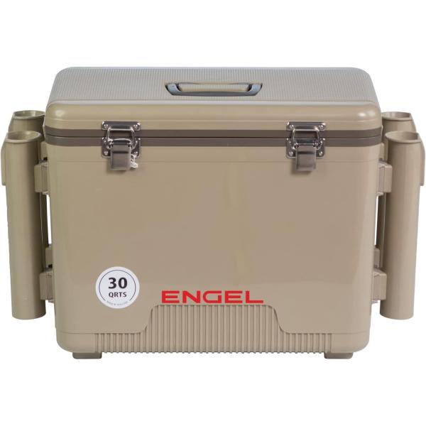 商品名: エンジェルクーラー/ドライボックス4個付き - 30 Qt - Tan Engel UC30 30qt Leak-Proof, Air Tight, Fishing Drybox Cooler with Built-in Fish...