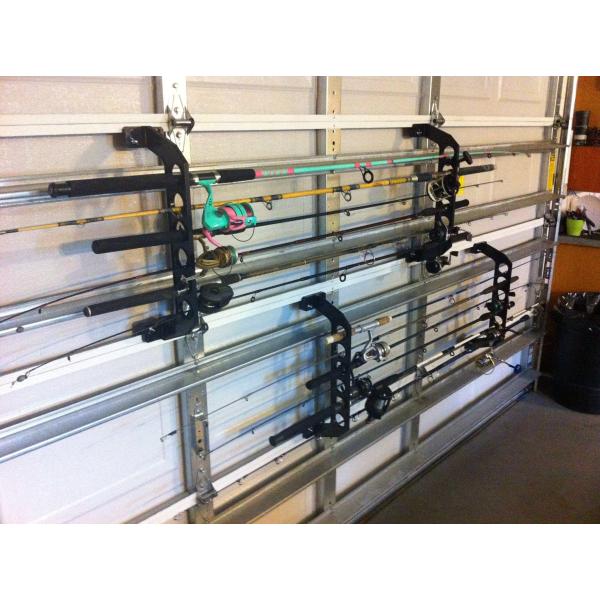 商品名: Cobra Storageガレージドアラック 21 Inches ブラック 00001 Cobra Storage Garage Door Storage Rack - 21" Black ABS Plastic Fishing ...