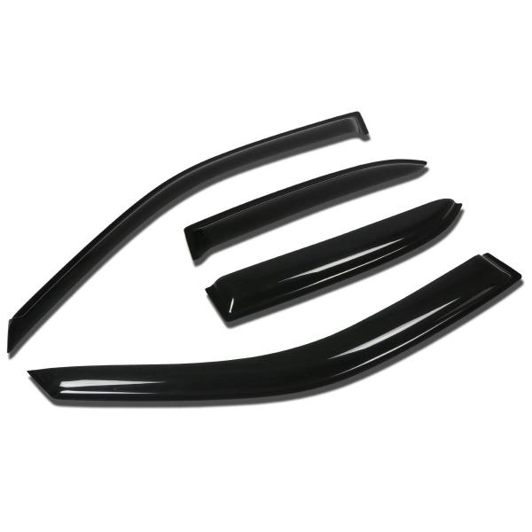 商品名:  DNA Motoring Set of 4 Tape-On Window Rain Guards Compatible with 99-03 PROTEGE/MP3/MPS Smoke Tint Window Visor Sha...