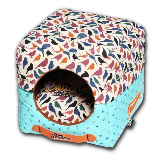 商品名: Touchdog Chirpin-Avery Convertible and Reversible Squared 2-in-1 Collapsible Dog House Bed TOUCHDOG 'Chirpin-Avery'...