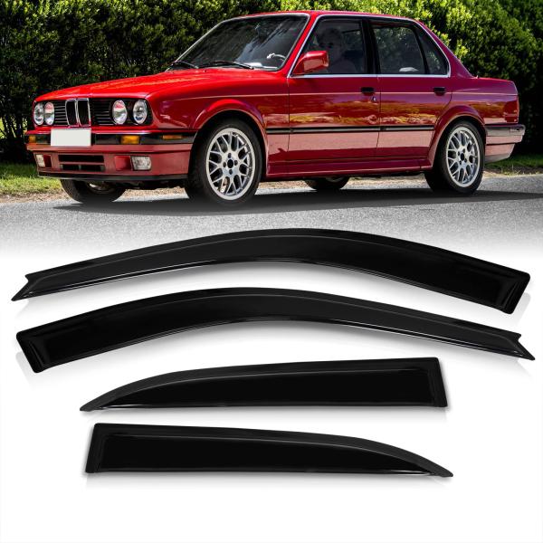 商品名:  AJP Distributors Tape-On Door Window Visor Rain Guard Shade Vent Aero Wind Sun Deflector Compatible/Replacement Fo...
