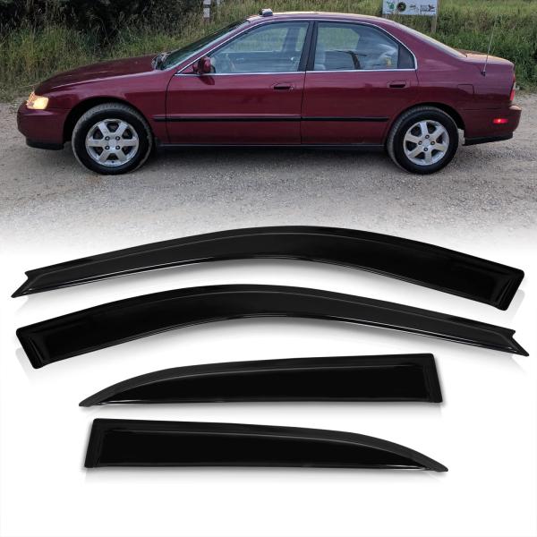 商品名:  AJP Distributors JDM VIP 4PCS Tape-On Side Window Visors Rain Guard Sun Shade Vent Aero Wind Deflector Shield Comp...