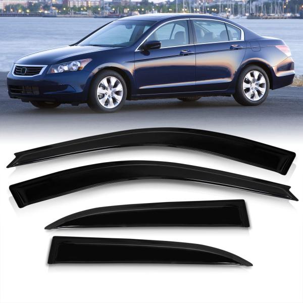 商品名:  AJP Distributors JDM 4PC Tape-On Smoke Side Window Visors Rain Guard Sun Shade Vent Wind Deflector Shield Compatib...