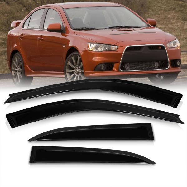 商品名:  AJP Distributors JDM 4PCS Tape-On Side Door Window Visor Rain Guard Sun Shade Vent Aero Wind Deflector Shield Comp...