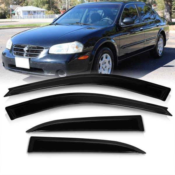 商品名:  AJP Distributors 4PCS Tape-On Side Door Window Visor Rain Guard Sun Shade Vent Aerodynamic Wind Deflector Shield C...