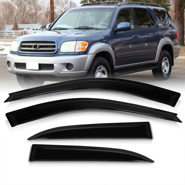商品名:  AJP Distributors JDM 4PCS Tape-On Side Door Window Visor Rain Guard Sun Shade Vent Aero Wind Deflector Shield Comp...