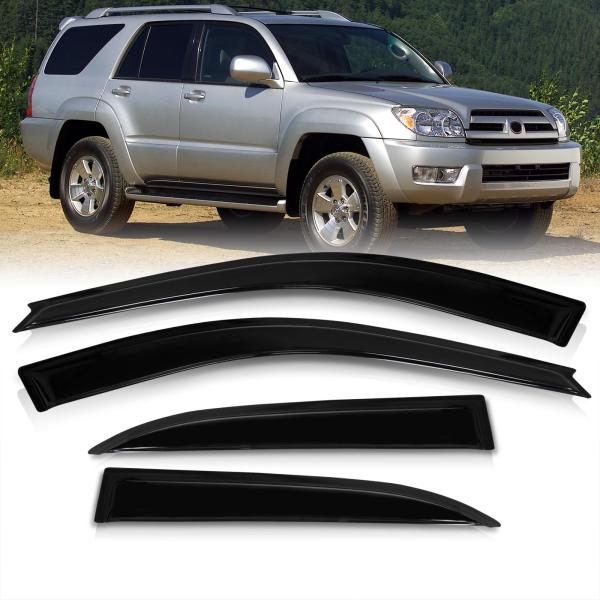 商品名:  AJP Distributors JDM 4PCS Tape-On Side Door Window Visor Rain Guard Sun Shade Vent Aero Wind Deflector Shield Comp...
