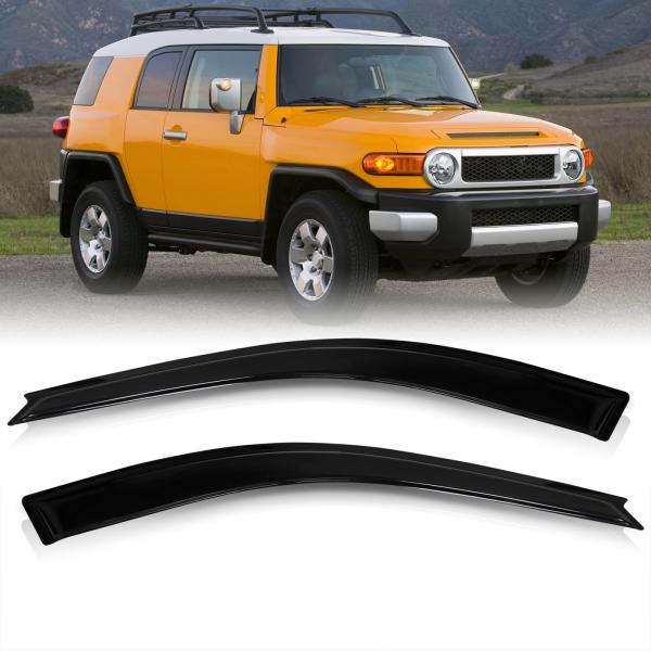 商品名:  AJP Distributors JDM 2PCS Tape-On Side Door Window Visor Rain Guard Sun Shade Vent Aero Wind Deflector Shield Comp...