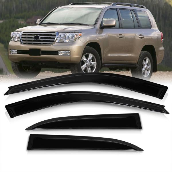 商品名:  AJP Distributors JDM 4PCS Tape-On Side Door Window Visor Rain Guard Sun Shade Vent Aero Wind Deflector Shield Comp...