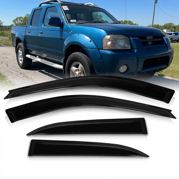商品名:  AJP Distributors 4PC Tape-On Side Door Window Visor Rain Guard Sun Shade Vent Aero Wind Deflector Shield Compatibl...