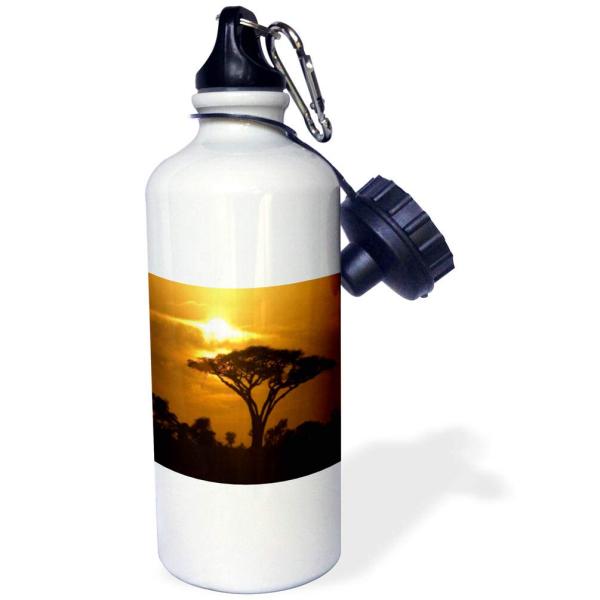 商品名: 3dRose wb_173294_1 Thorn Acacia Umbrella Tree on African Plains at Sunset Tropical Night Scene Sports Water Bottle,...