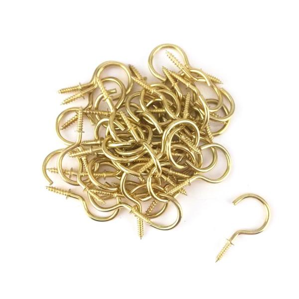 商品名: (Gold) - yueton 50pcs Metal Screw-In Ceiling Hooks Cup Hooks (Gold) yueton 50pcs Metal Screw-in Ceiling Hooks Cup H...