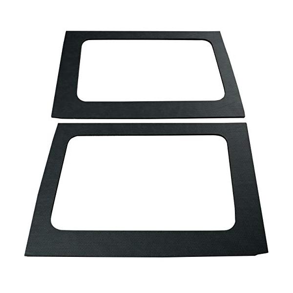 商品名: WRNGLR DEAD WNDW 4DR 2011 Design Engineering 050163 Boom Mat Leather Look Black Sound Deadening Side Window Trim Ki...