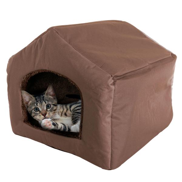 商品名:  Dog House - Indoor Dog House with Removable Sherpa Cushioned Pad - Pet Bed for Small Dogs, Cats, or Kittens - Dog ...