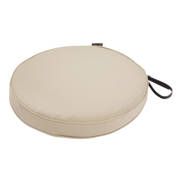 商品名:  Classic Accessories Montlake FadeSafe Water-Resistant 15 Dia x 2 Inch Outdoor Chair Cushion, Antique Beige, Outdoo...