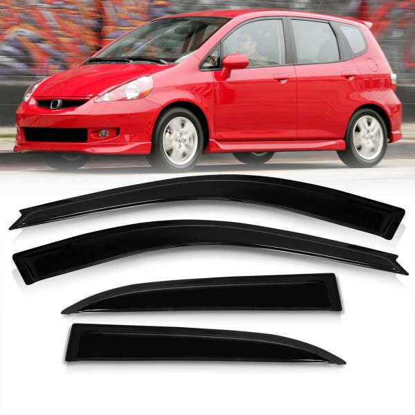 商品名:  AJP Distributors JDM 4PCS Tape-On Smoke Tint Side Window Visors Rain Guard Sun Shade Ventilation Aerodynamic Wind ...