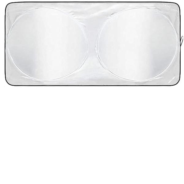 商品名: FORTEM THE EXTRA MILE 車用フロントガラス日よけ ? 折りたたみ式ナイロンサンシェード ? バイザー遮熱プロテクター ? UVカット ? 車の内装保護 断熱 Medium (59" x 31") シルバー FR...