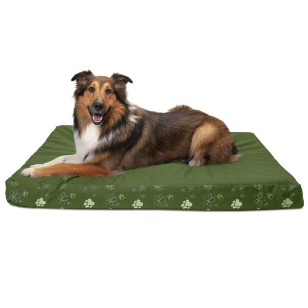商品名:  Furhaven Water-Resistant Indoor-Outdoor Garden Print Mattress Memory Foam Dog Bed - Jungle Green, Jumbo (X-Large)ブ...