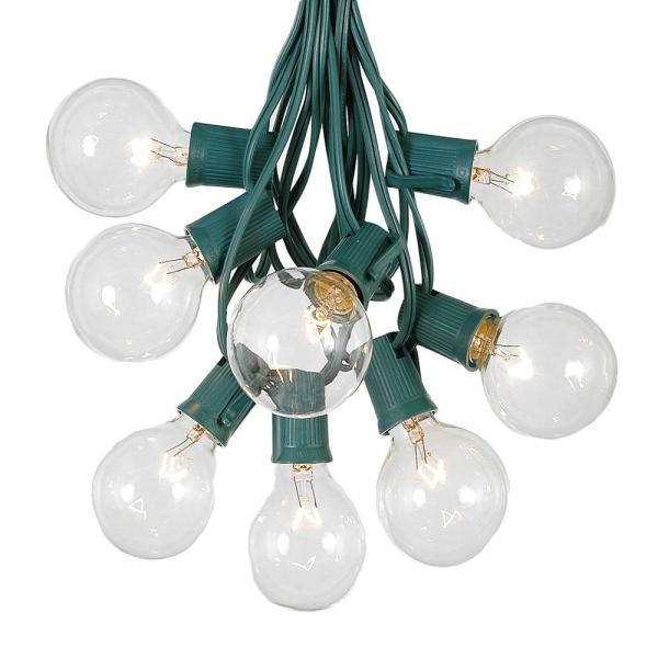 商品名:  G50 Patio String Lights with 125 Clear Globe Bulbs ? Outdoor String Lights ? Market Bistro Caf〓 Hanging String Lig...