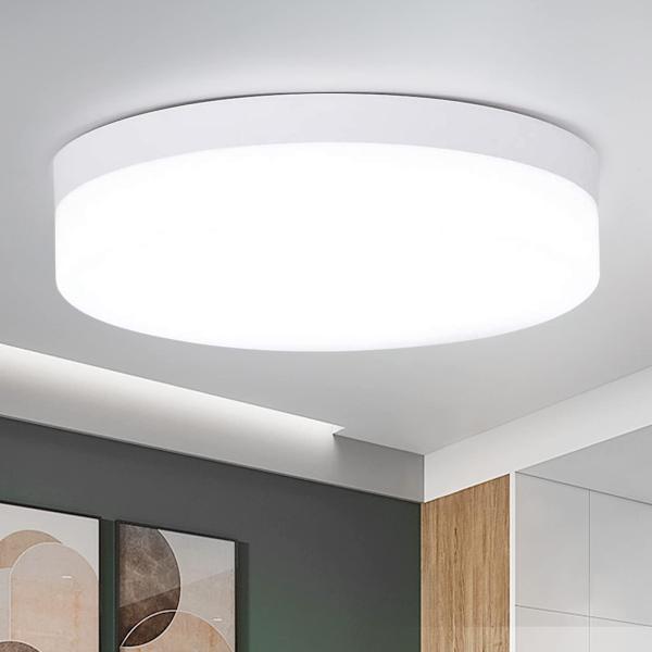 商品名:  DLLT 18W Flush Mount LED Ceiling Light, 7.09 Inch 6000K Round Surface Mounted Lighting Fixture, 160W Equivalent Wh...