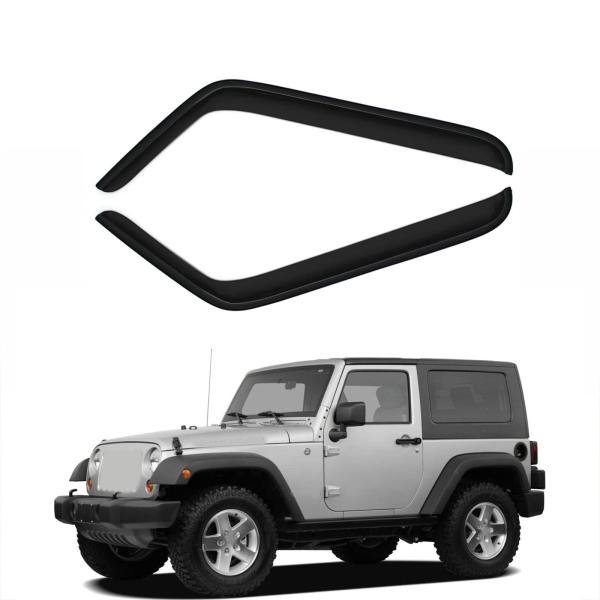 商品名:  Gldifa Tape On Wind Deflector Compatible with 07-18 Jeep Wrangler JK 2 Door Sun Rain Guards Window Vent Visors 923...