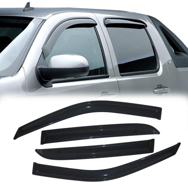 商品名: Laprive Auto サイドウィンドウディフレクターウィンドウバイザー 4個 09-17 Ram 1500/2500/3500 クルーキャブ サン/レインガード ベントバイザー Laprive Auto 4pcs Side W...