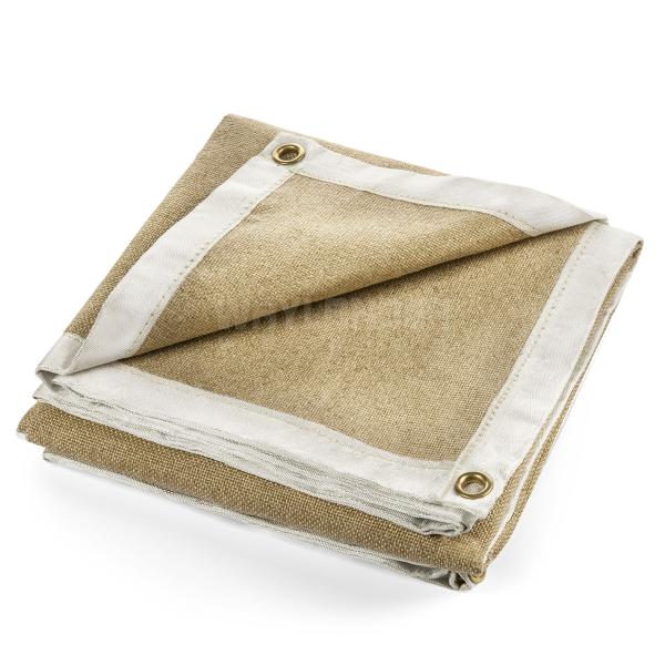 商品名: Waylanderプレミアム溶接毛布1400 °F Heavy Duty Vermiculite Impregnatedファイバーグラスwith真鍮グロメット 6' x 4' / 183 cm x 123 cm VE2164 Wa...