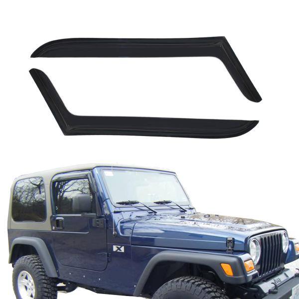 商品名:  Gldifa Wind Deflector Compatible with 1997-2006 Jeep Wrangler TJ Front Door Smoke Sun/Rain Guard Window Visors 920...