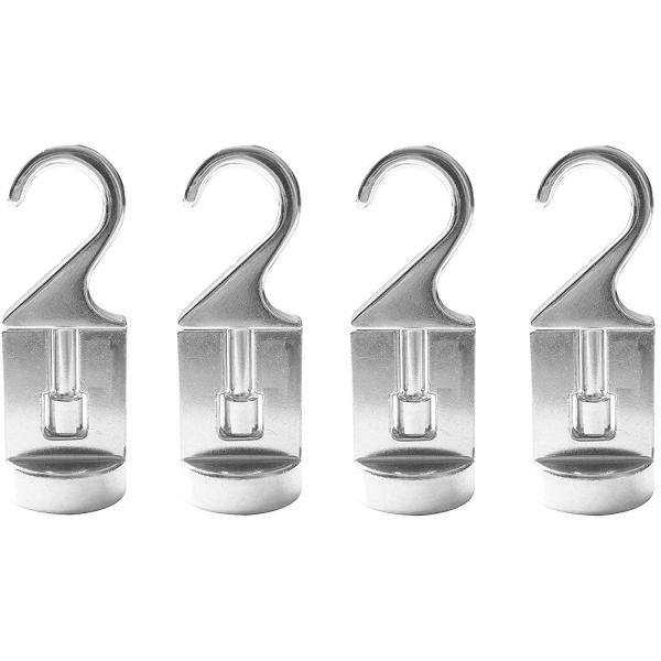 商品名: Cooks スタンダードポットラック ソリッドキャストスイベルフック 4個セット シルバー Cooks Standard Hooks, 4 Pack Aluminum Ceiling Hooks for Pot Rack, 30 ...