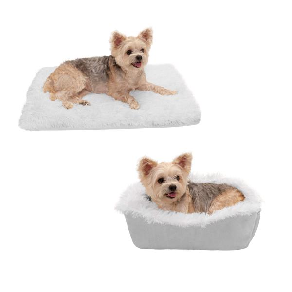 商品名:  Furhaven Self-Warming Cat Bed for Indoor Cats, 4-Beds-in-1 &amp; Washable - Plush Long Faux Fur Convertible Cuddle...