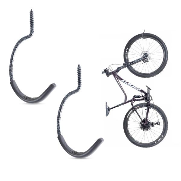 商品名: The Art of Storage ガレージユーティリティフックホルダー グレー RS1000W Bike Wall Mount Hook by Delta Cycle - 2-Pack Jumbo J-Hooks for Ga...