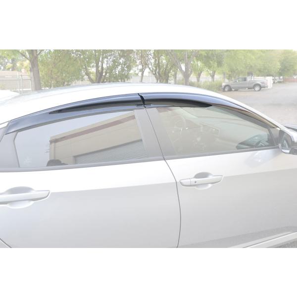 商品名:  Replacement for 2016-2021 Honda Civic X Sedan 2019-Present Honda Insight Models | EOS Visors Mugen Style JDM Smoke...