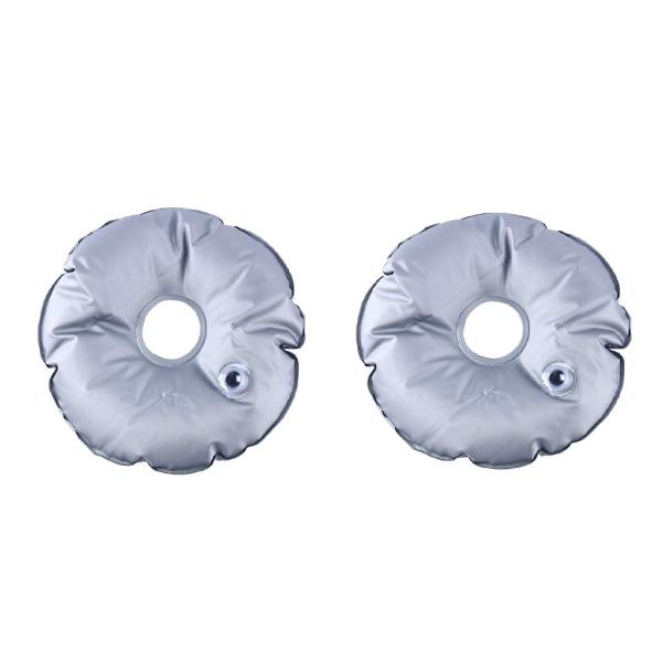 商品名: YaeTek (2パック) 20インチ ポータブル 折りたたみ式 円形 屋内 屋外 傘 スウーパー フェザーフラッグ ベース ウェイトバッグ - 水を入れる (2個) YaeTek (2 Pack) 20" Portable Fo...