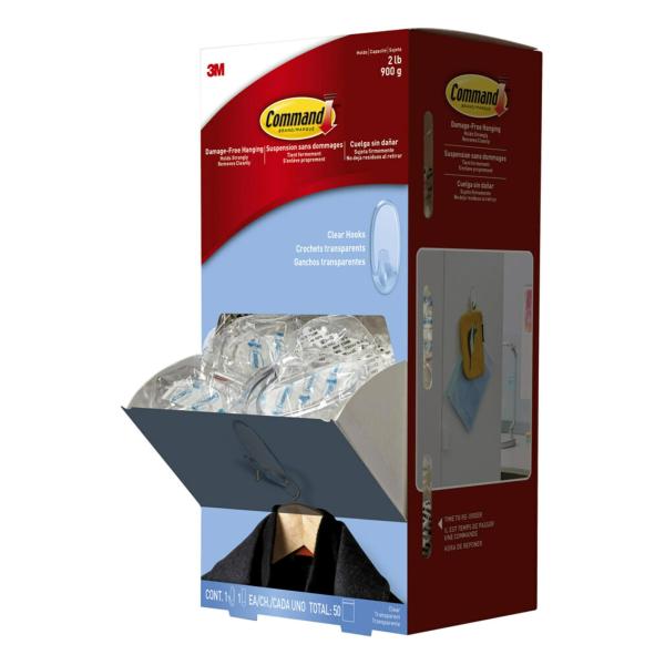 商品名:  Command Medium Clear Wall Hooks, Damage Free Hanging Wall Hooks with Adhesive Strips, No Tools Wall Hooks for Hang...