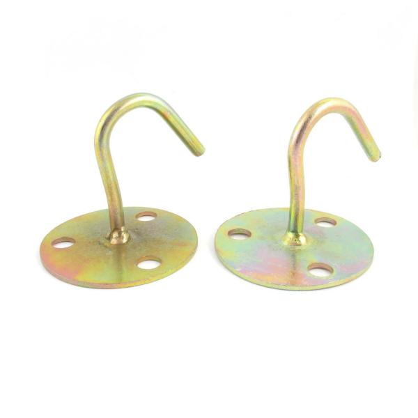 商品名: Aexit 2PCSブロンズトーンメタルT型天井ファンマウントフックハンガー9.5センチの高さ(2pcs ton bronze m〓tal en forme de t plafond crochet de suspension d...