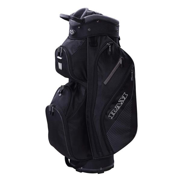 商品名: Ram Golf 軽量カートバッグ 14ウェイディバイダートップ ブラック/グレー Ram Golf Lightweight Cart Bag with 14 Way Dividers Top Black/Greyブランド: RA...