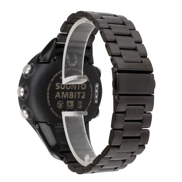 商品名: Demupai 交換用バンドストラップ Ambit 3/3 Run/3 sport/3 Peak 幅22mm メタル腕時計バンド Suunto Ambit 2/2S/2R用 (ブラック) Demupai Replacement B...