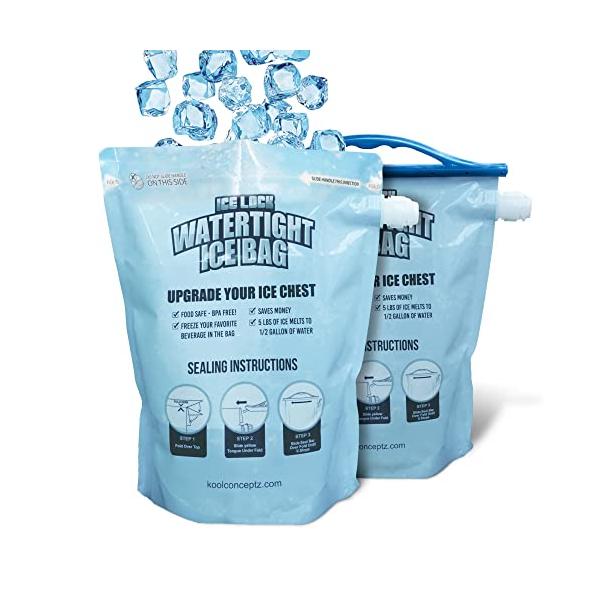 商品名: Waterproof Reusable Ice Packs for Coolers, 2 in 1 Reusable Zippered Ice Packs Leak Proof BPA Free Cooler Pack Holds...