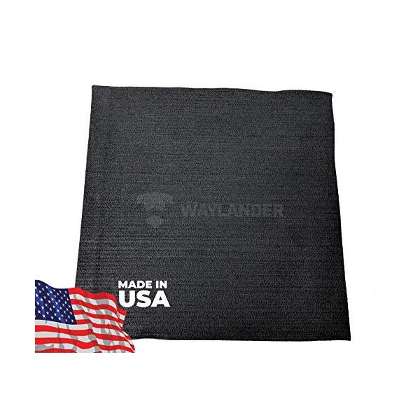 商品名: Waylander カーボンフェルト溶接ブランケット ? アメリカ製 難燃性生地 華氏200度まで対応 簡単にカットできる耐火マット 汎用性 ? ガラス送風 自動車ボディ修理 キャンプ 薪ストーブ (18インチ x 18インチ) ...