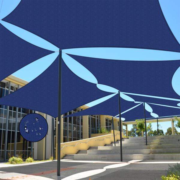 商品名:  Tuosite Terylene Waterproof Sun Shade Sail UV Blocker Sunshade Patio Rectangle Knitted 220 GSM Block Fabric Pergol...