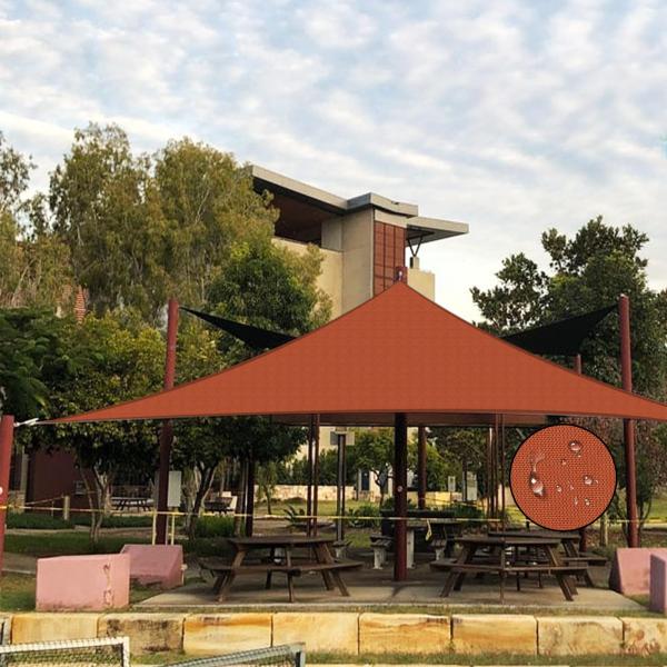 商品名:  Tuosite Terylene Waterproof Sun Shade Sail UV Blocker Sunshade Patio Triangle Knitted 220 GSM Block Fabric Pergola...