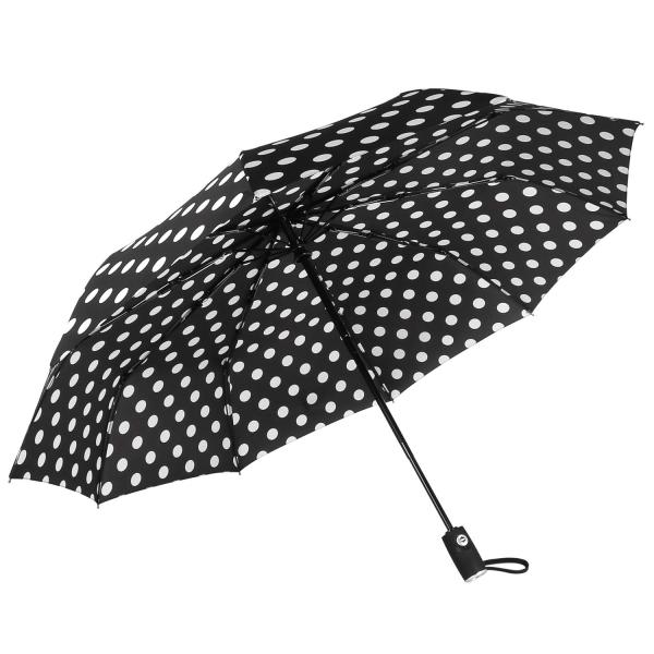 商品名: Agaric Cute Polka Dots Compact Travel Umbrella - 10 Ribs Windproof Umbrella, 46u201D Auto Open/Close Portable Umbre...